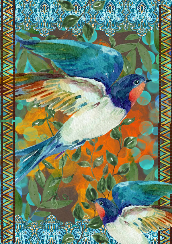 Fortom- Made By Marley Magic decoupage paper – Mama Bear Blue