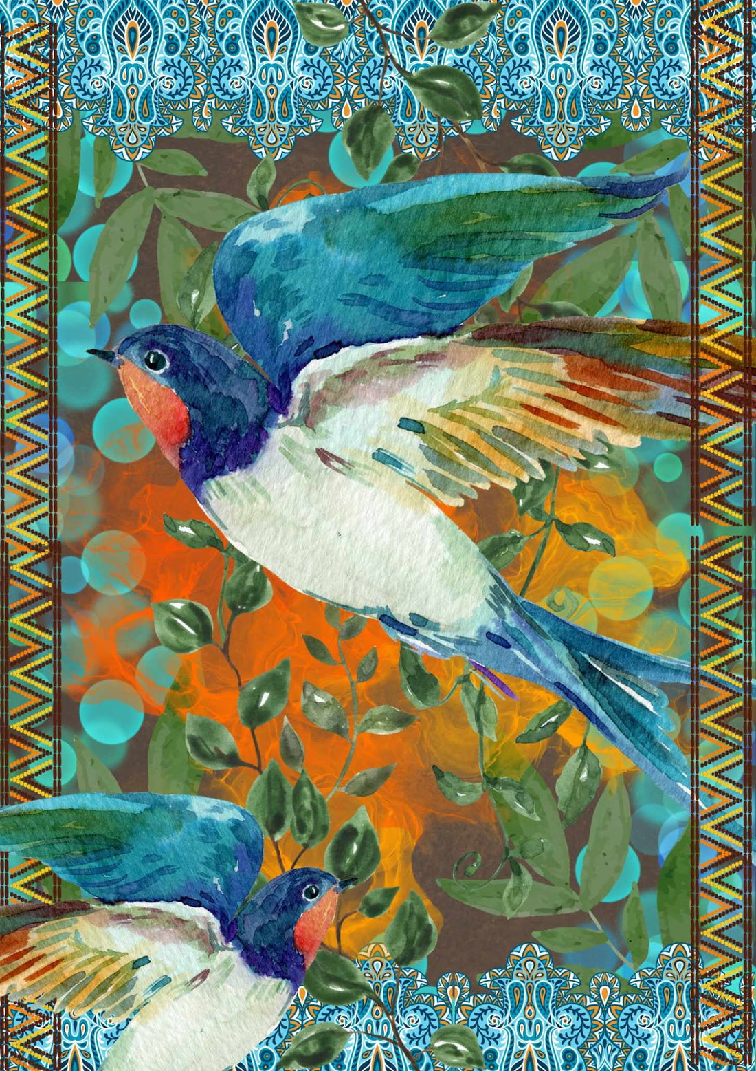 Fortom- Made By Marley Magic decoupage paper – Mama Bear Blue